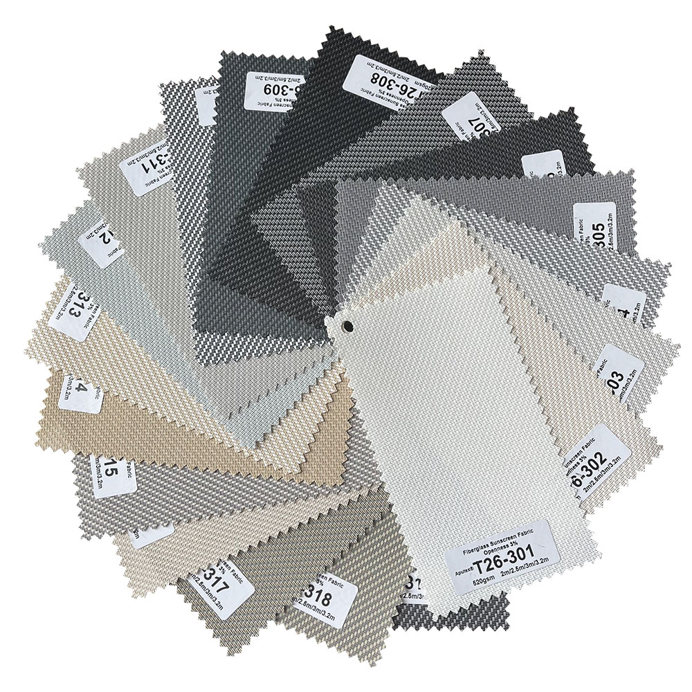 China Fiberglass Fabric PVC Manual/Motorized Fireproof Openness 5% ...